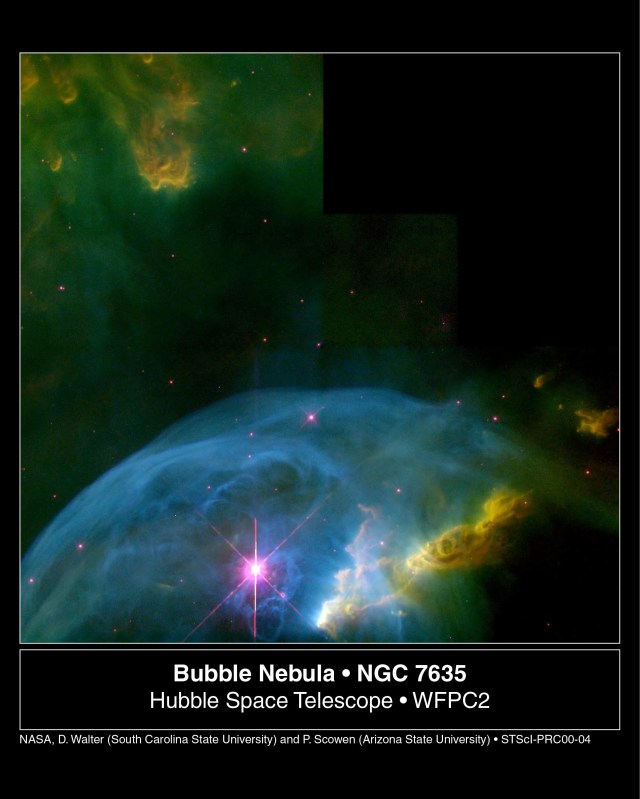 An Expanding Bubble in Space