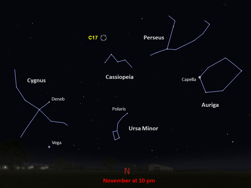 Hubble Caldwell 17 Star Chart