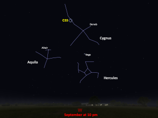 Hubble Caldwell 33 Star Chart