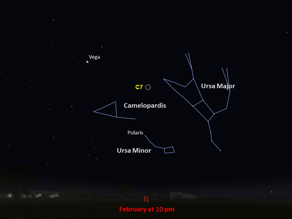 Hubble Caldwell 7 Star Chart