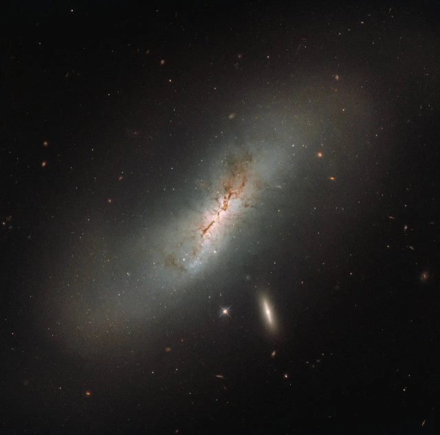 Hubble's Double Galaxy Gaze: Leda and NGC 4424 - NASA Science