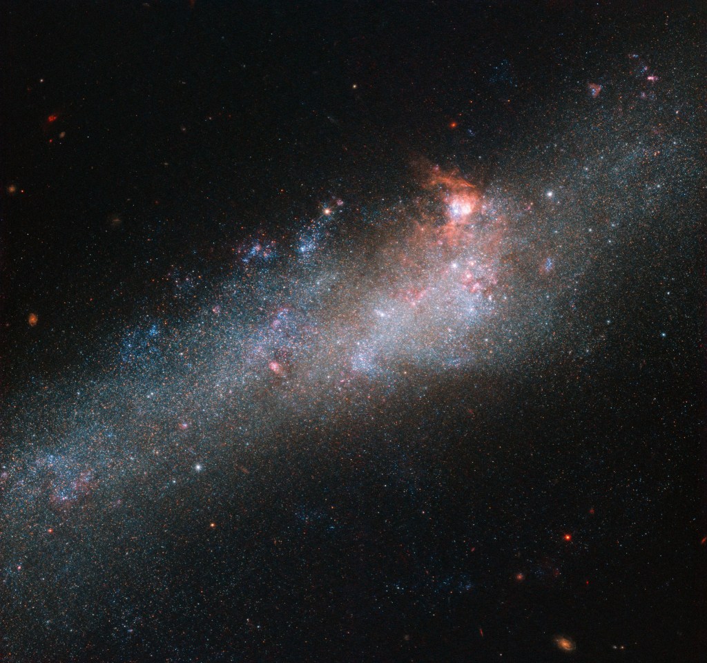 Hubble's Hockey Stick Galaxy - NASA Science