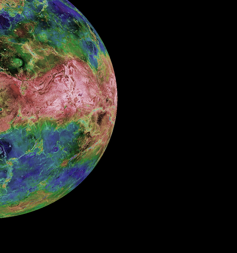 Mapped Surface of Venus
