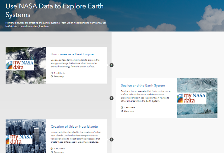 ESRI’s “Teach with GIS” Website Showcases My NASA Data’s Story Maps ...