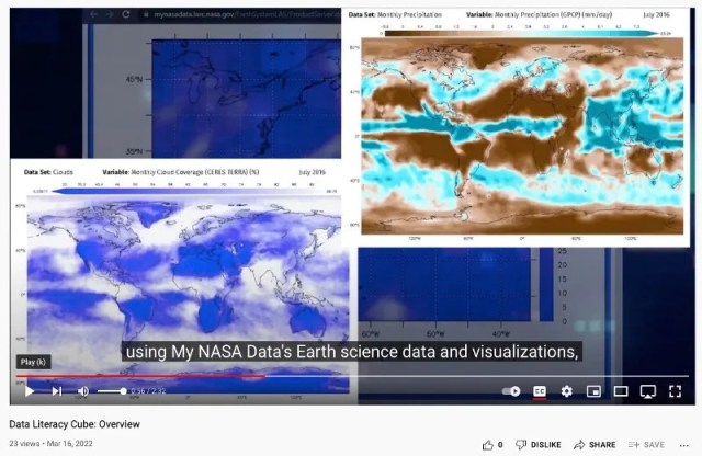My NASA Data Publishes New Data Literacy Cube Tutorial Videos - NASA ...