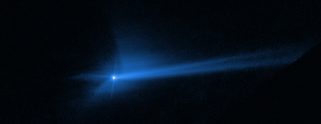 Hubble Captures Movie of DART Asteroid Impact Debris - NASA Science