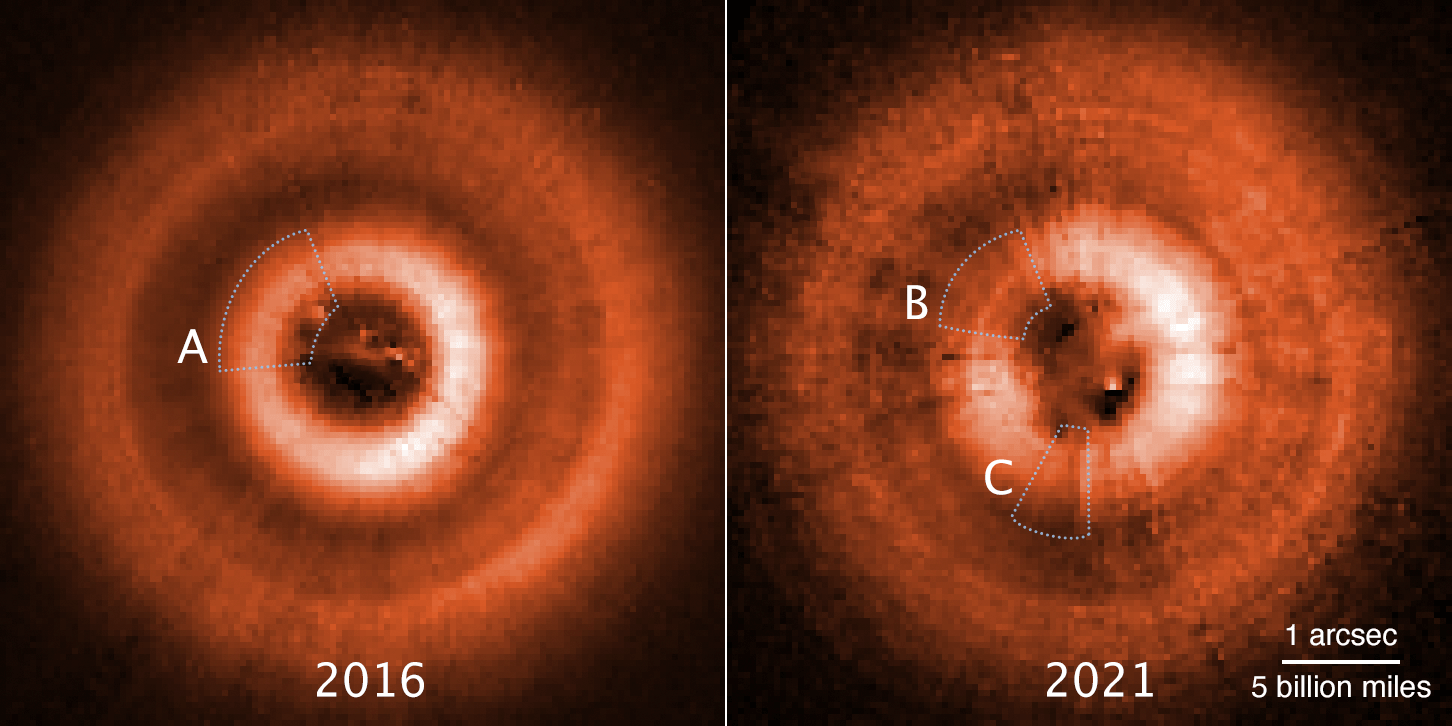 Hubble Follows Shadow Play Around Planet-Forming Disk - NASA Science