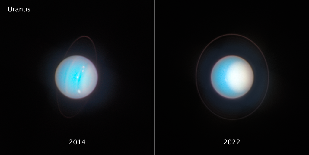 Hubble Monitors Changing Weather and Seasons on Uranus