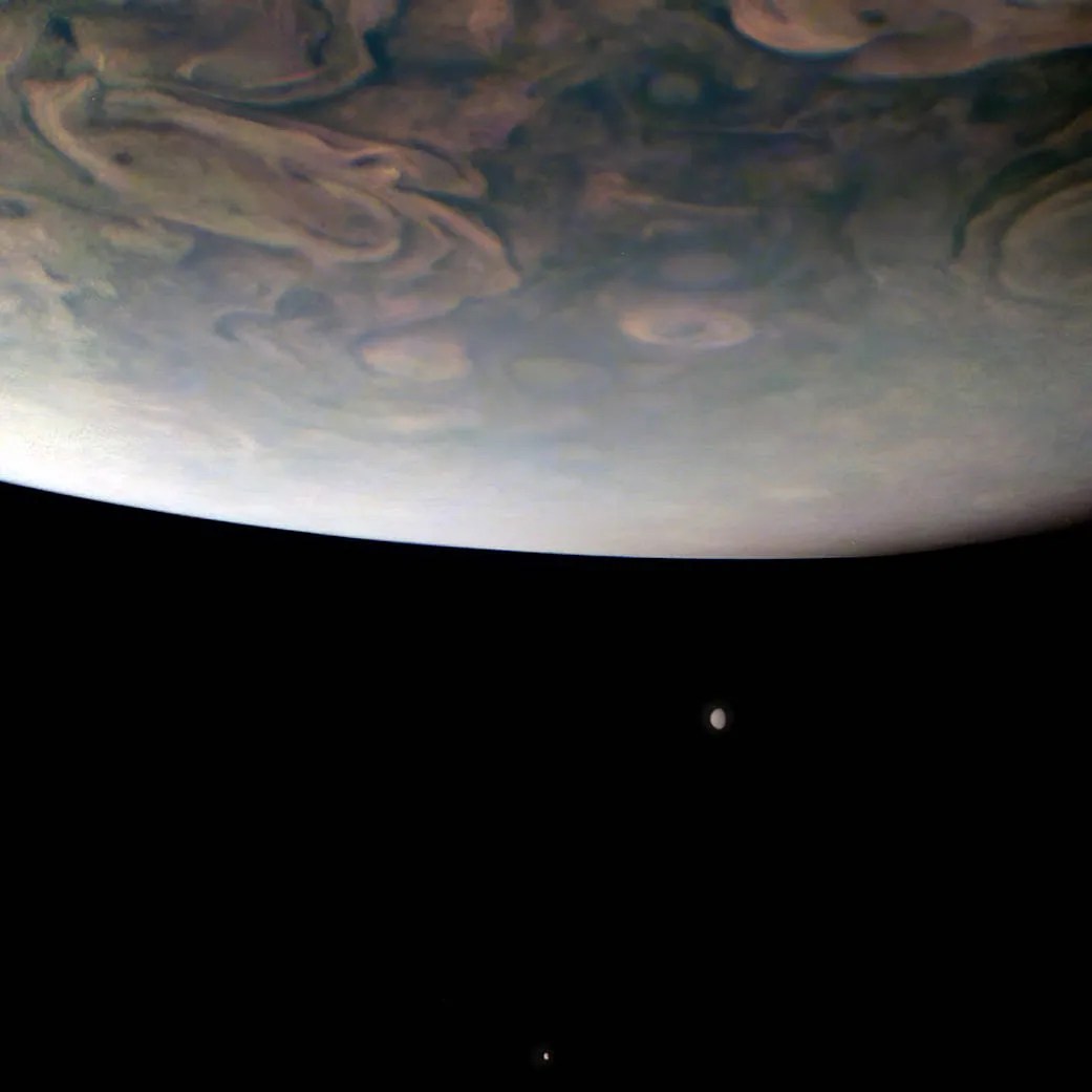NASA’s Juno Mission Spots Two Jovian Moons - NASA Science