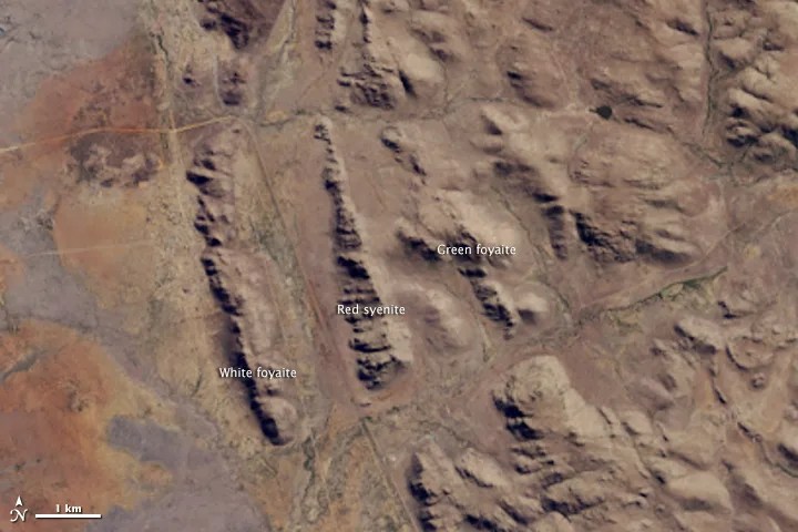 Pilanesberg Ring Dike Complex - NASA Science