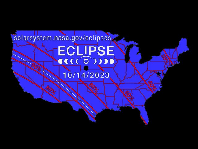 2023 Annular Solar Eclipse - USA Map - NASA Pinhole Projector - NASA ...