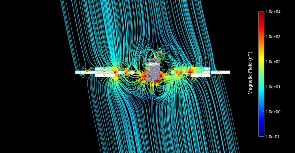 Magnetic Field of the Psyche Spacecraft Immersed in the Interplanetary ...