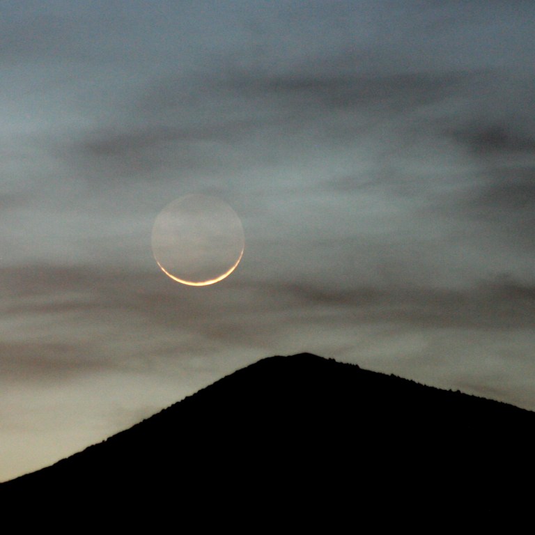 Crescent Moon and Mountain - NASA Science