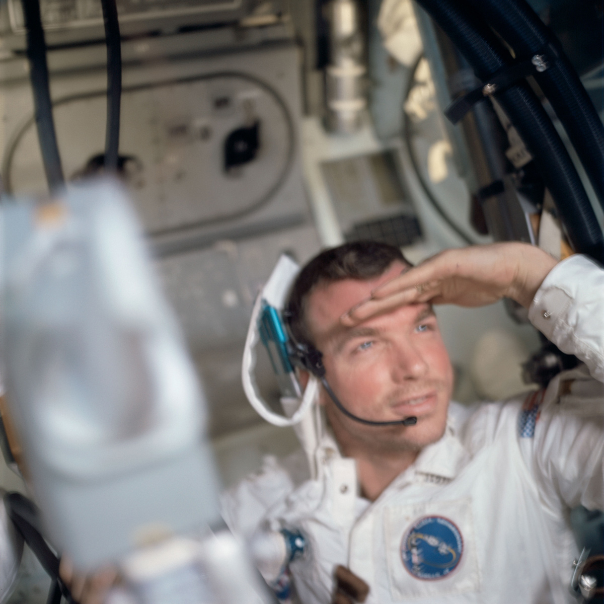 Apollo 9 Mission Image - Scott in CM Cabin - NASA Science