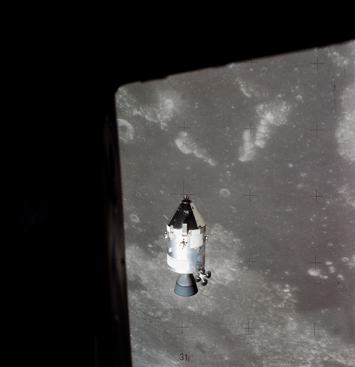 View of the Apollo 15 Command/Service Module in Lunar Orbit
