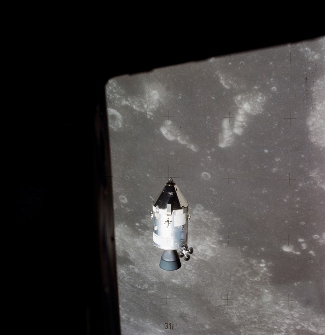 View of the Apollo 15 Command/Service Module in Lunar Orbit - NASA Science