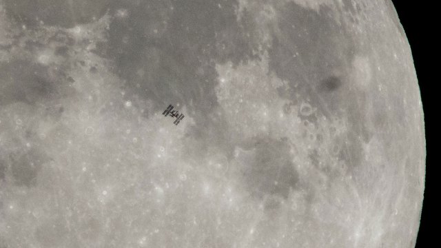 International Space Station Transits the Moon (2018) - NASA Science