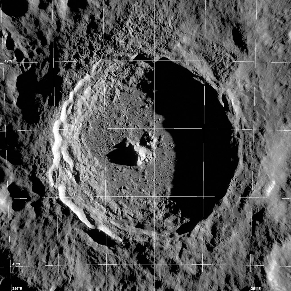 Tycho Crater's Central Peak on the Moon - NASA Science