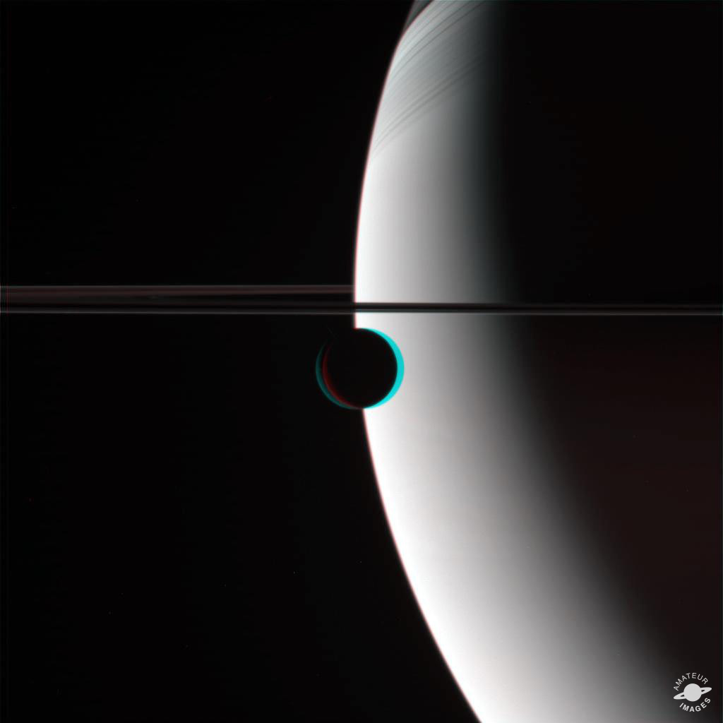 Rhea Saturn Anaglyph by Marco Faccin - NASA Science
