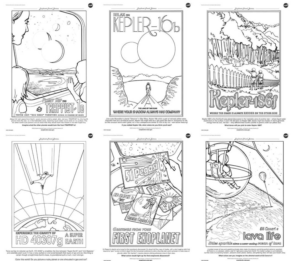 Exoplanet Travel Bureau Coloring Book - NASA Science