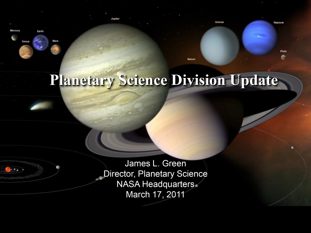 Dr. James Green's OPAG Presentation No. 2 - NASA Science