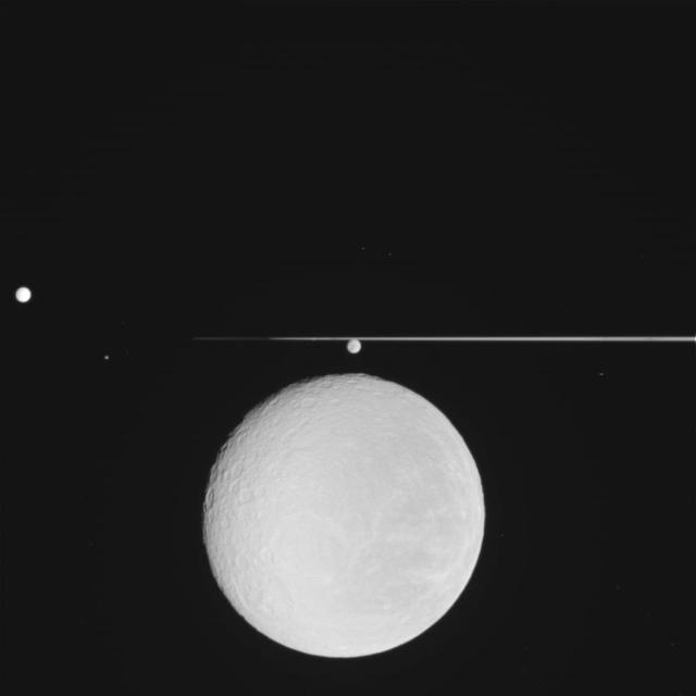 Princess Rhea and Her Ladies in Waiting - NASA Science