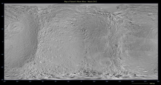 Map of Rhea - March 2012 - NASA Science