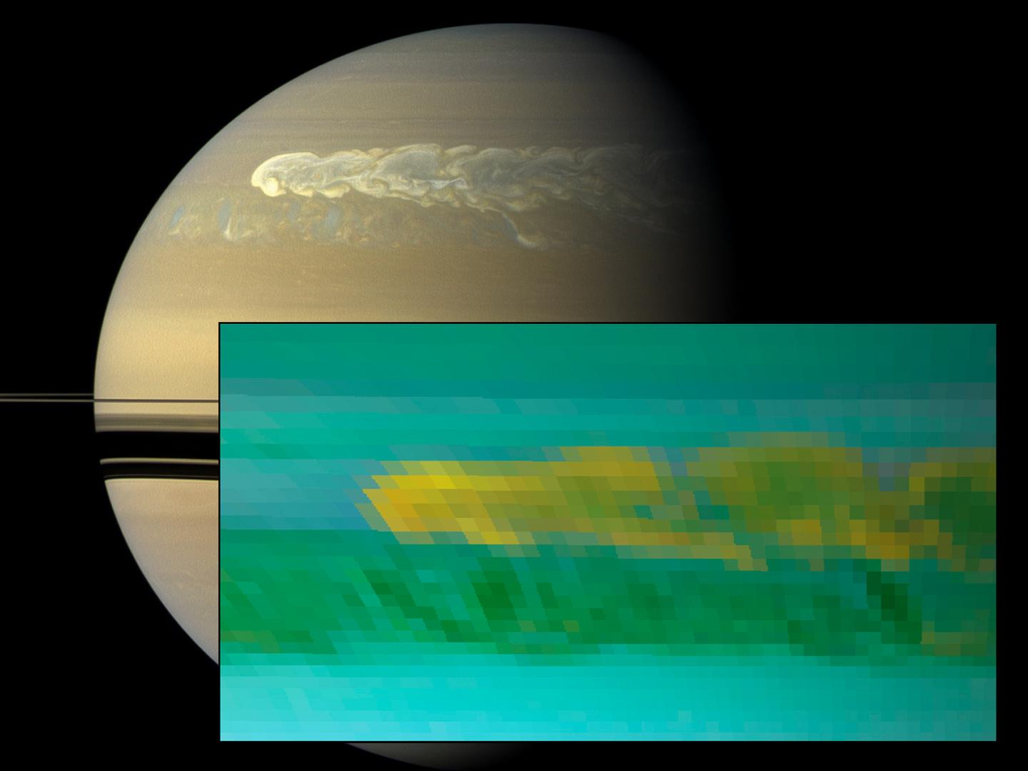 Two Looks at the Turbulent Saturn Storm - NASA Science