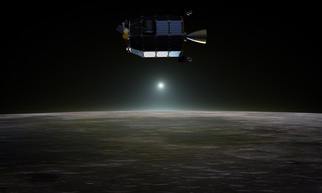 LADEE Above Lunar Sunset Artist's Concept - NASA Science