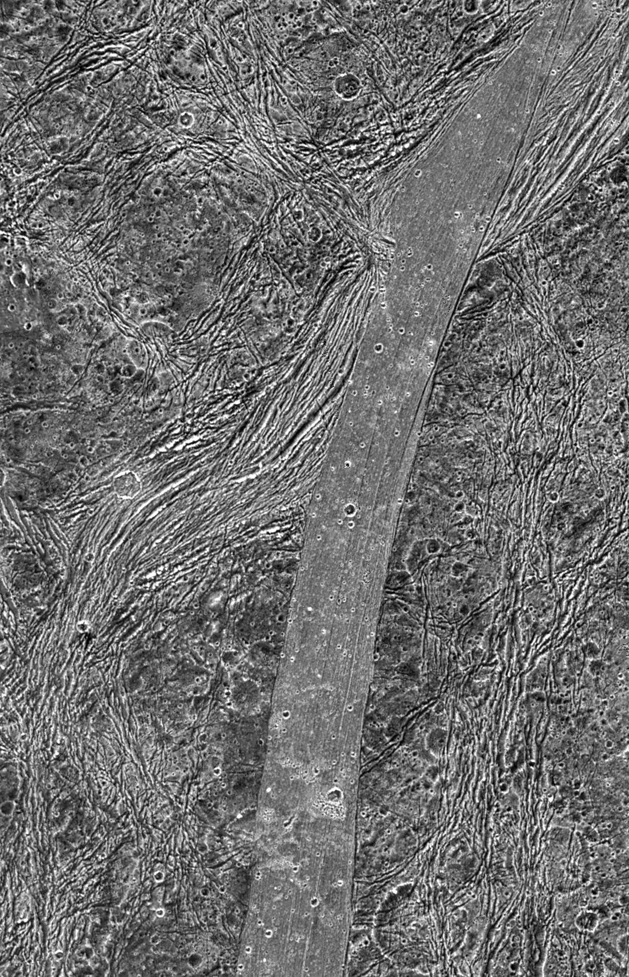 Ganymede: Bright and Dark Terrain - NASA Science