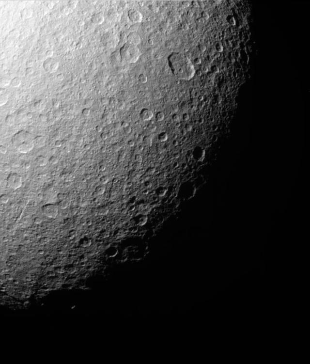 Rhea: Polar View - NASA Science