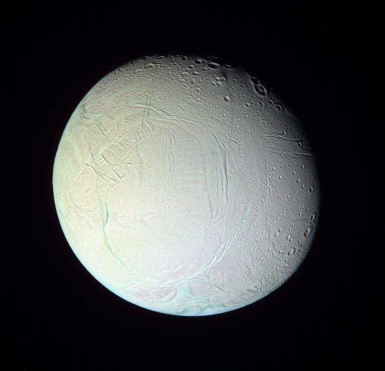 Fresh Features on Enceladus (False color) - NASA Science