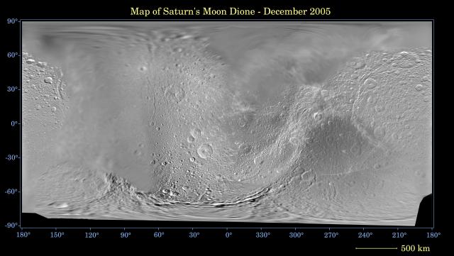 Map of Dione - December 2005 - NASA Science