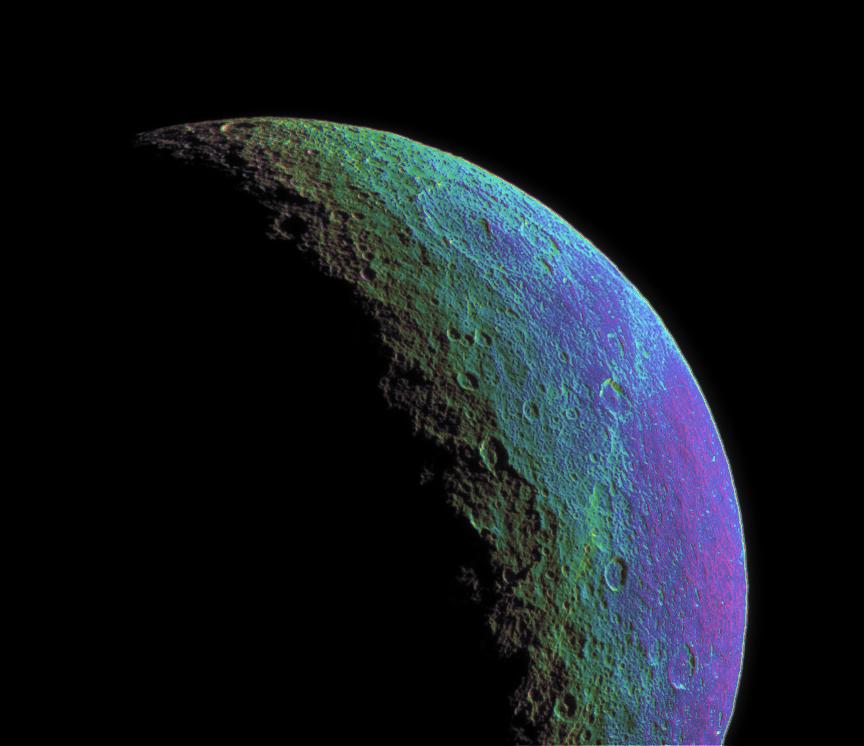 Intense Color on Rhea - NASA Science