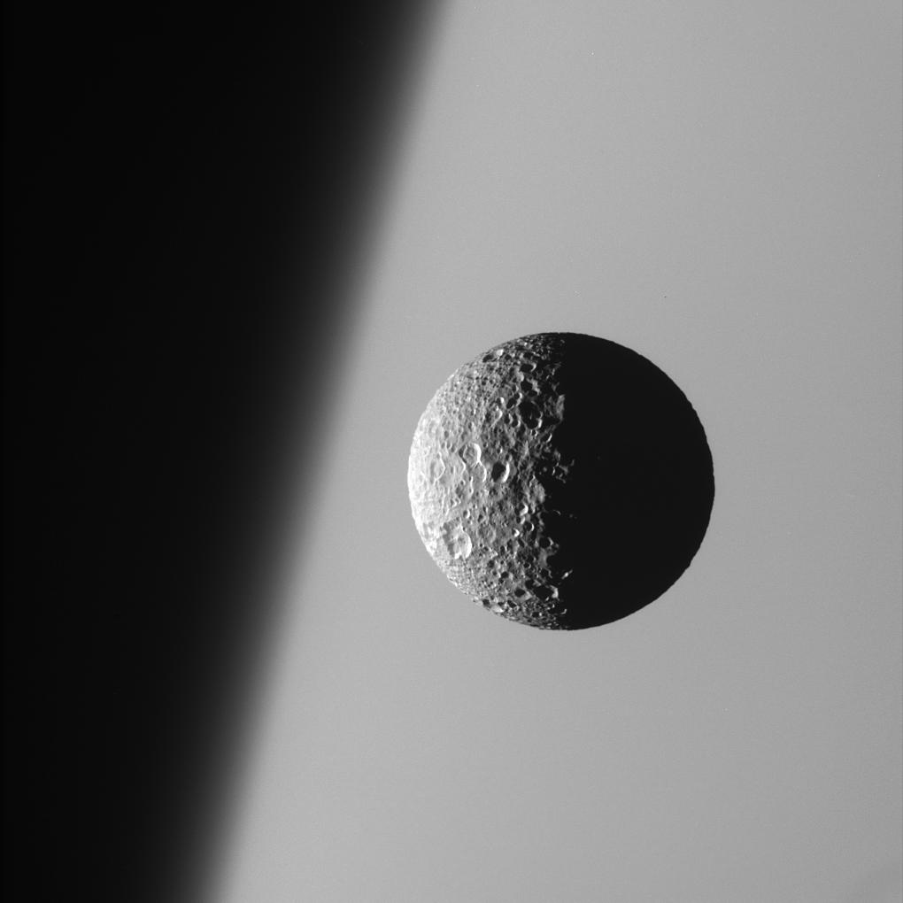 Sharp Focus on Mimas - NASA Science
