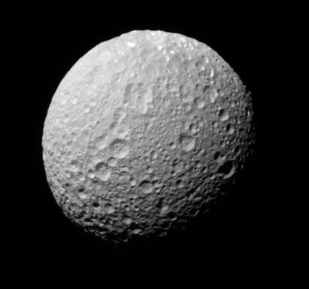 Multicolor Mimas (Monochrome View) - NASA Science