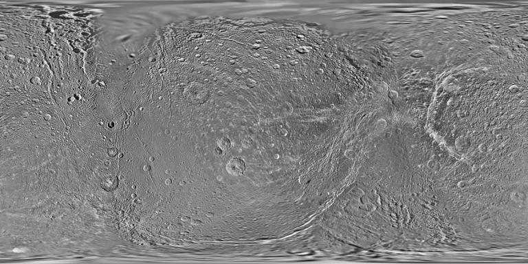 Map of Dione - February 2010 - NASA Science