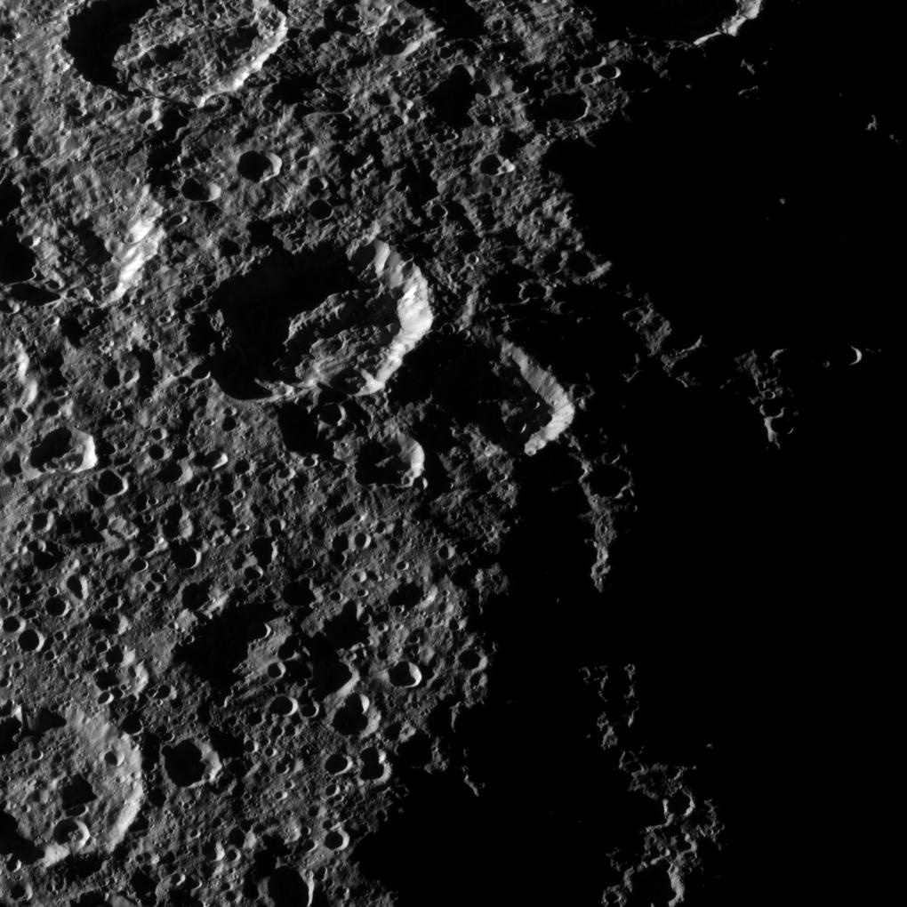 Rhea's Northern Craters - NASA Science