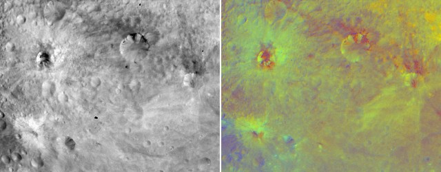 False-Color Image of Vesta's Equatorial Region - NASA Science