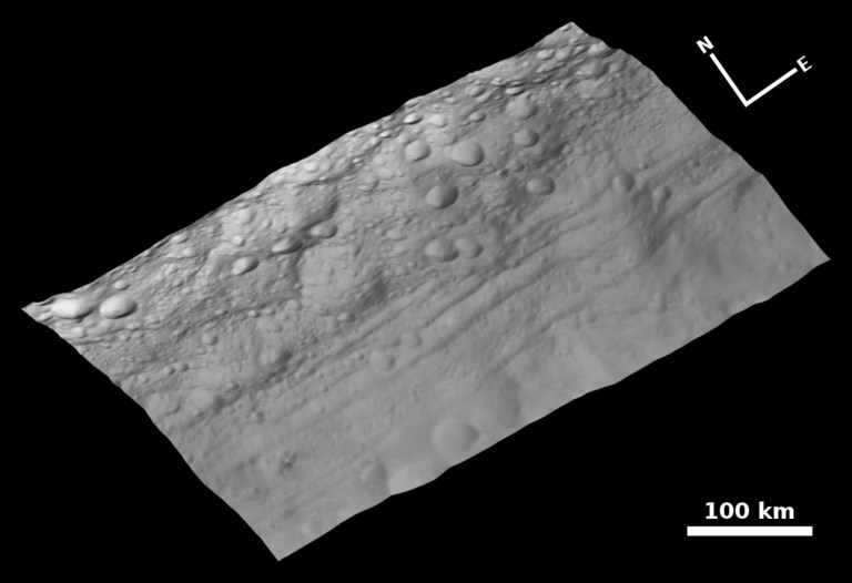 Topography of Troughs on Vesta - NASA Science