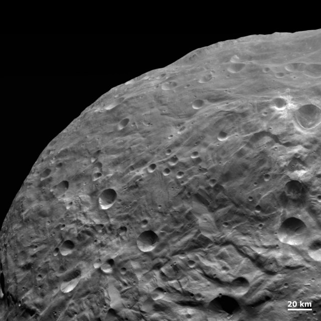 Impacts and Grooves on Vesta - NASA Science
