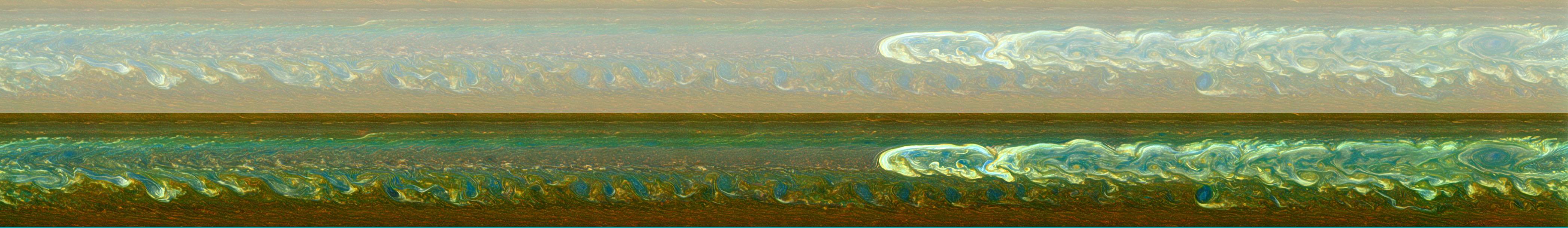 Nearly True Color Storm Close-Up - NASA Science