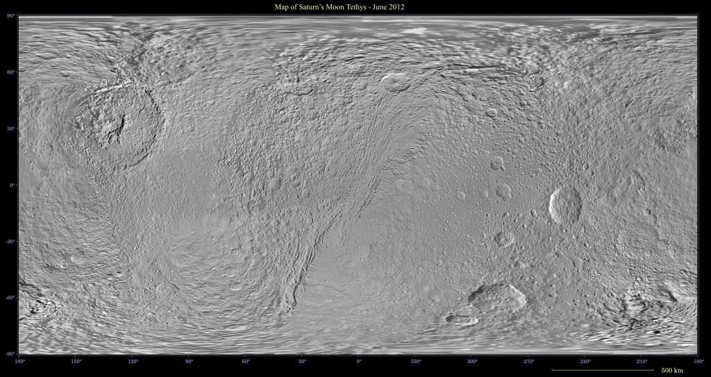 Map of Tethys - June 2012 - NASA Science