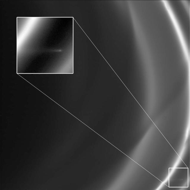 Small Trail at Saturn Orbit Insertion - NASA Science