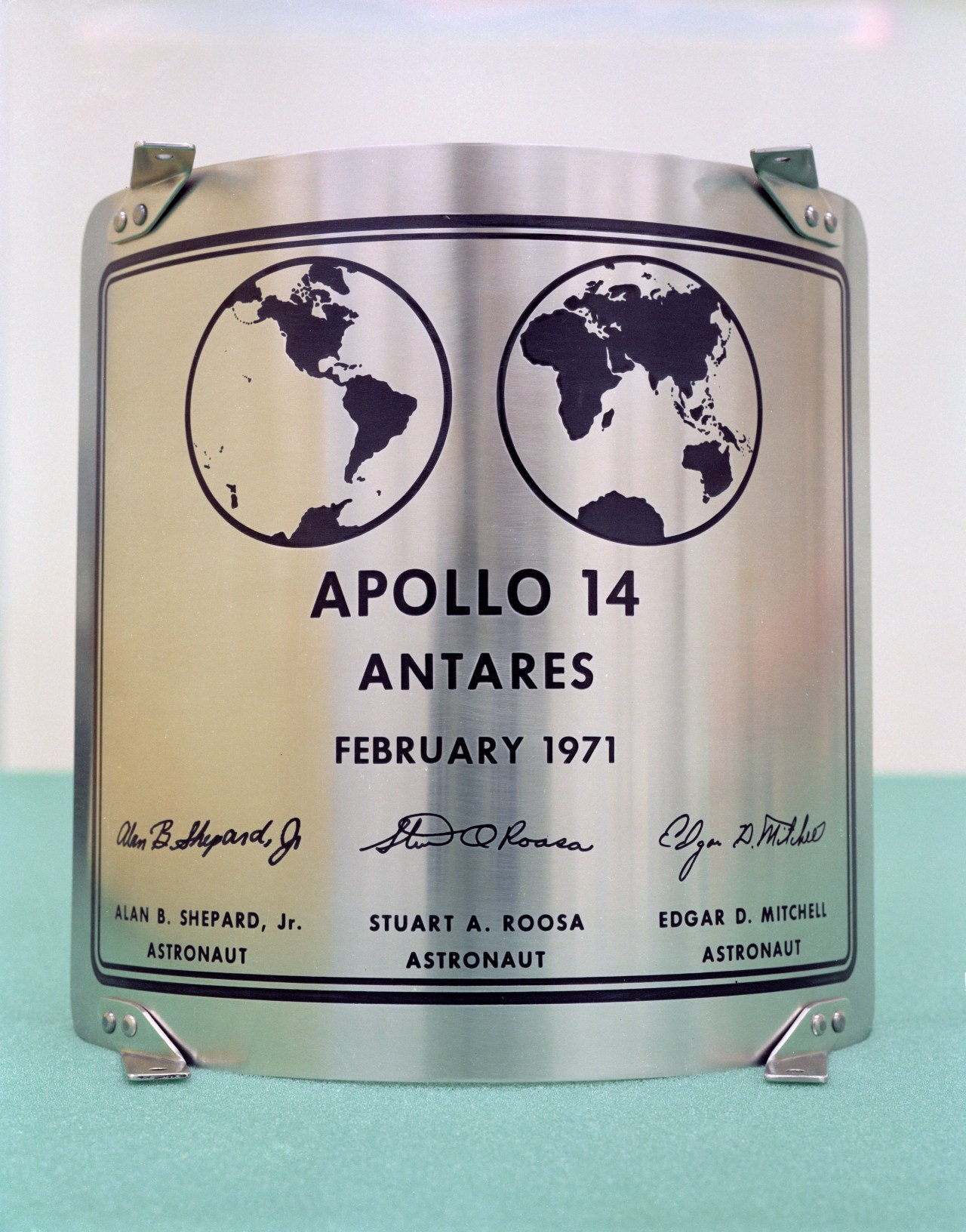 Plaque the Apollo 14 Crew Left on the Moon - NASA Science