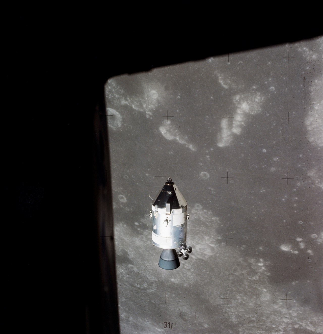 View of the Apollo 15 Command/Service Module in Lunar Orbit - NASA Science