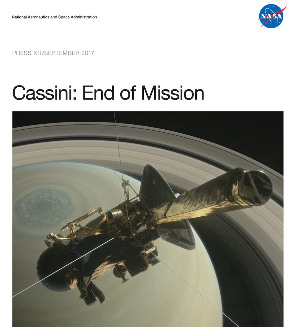 Cassini End of Mission Press Kit - NASA Science