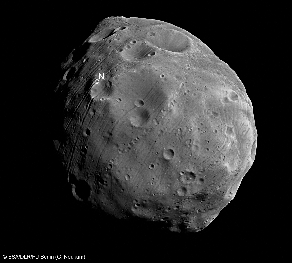 Close-Up of Phobos from Mars Express - NASA Science