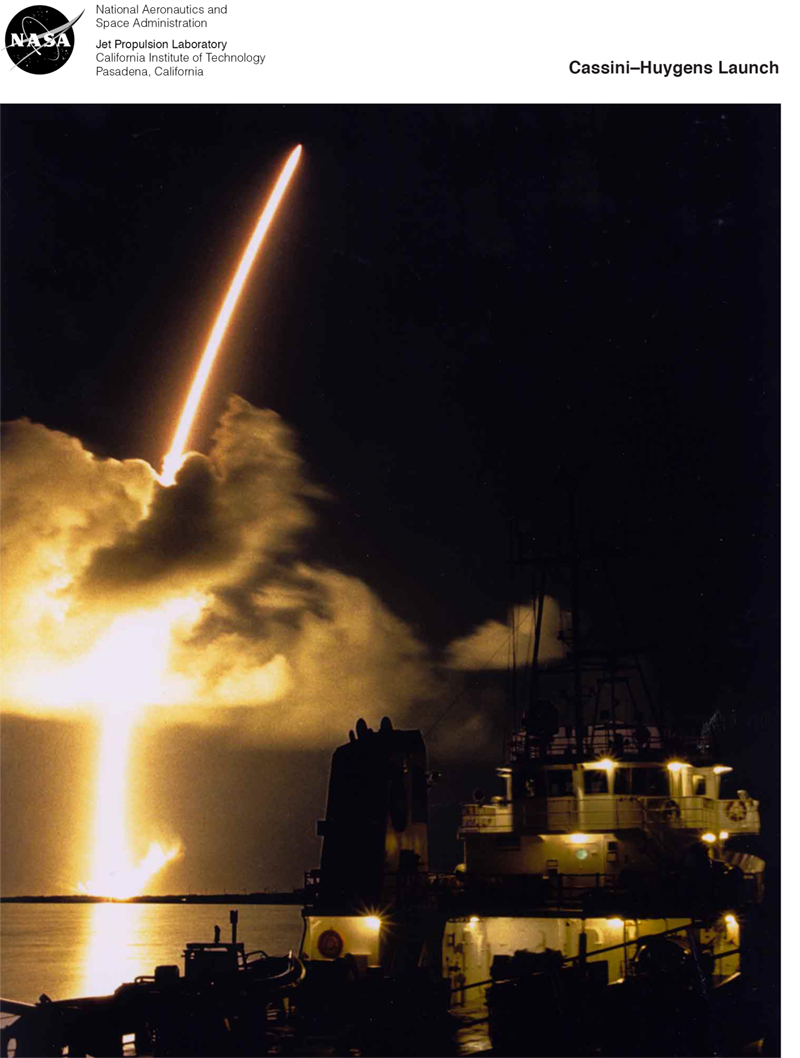 Cassini-Huygens Launch Lithograph - NASA Science
