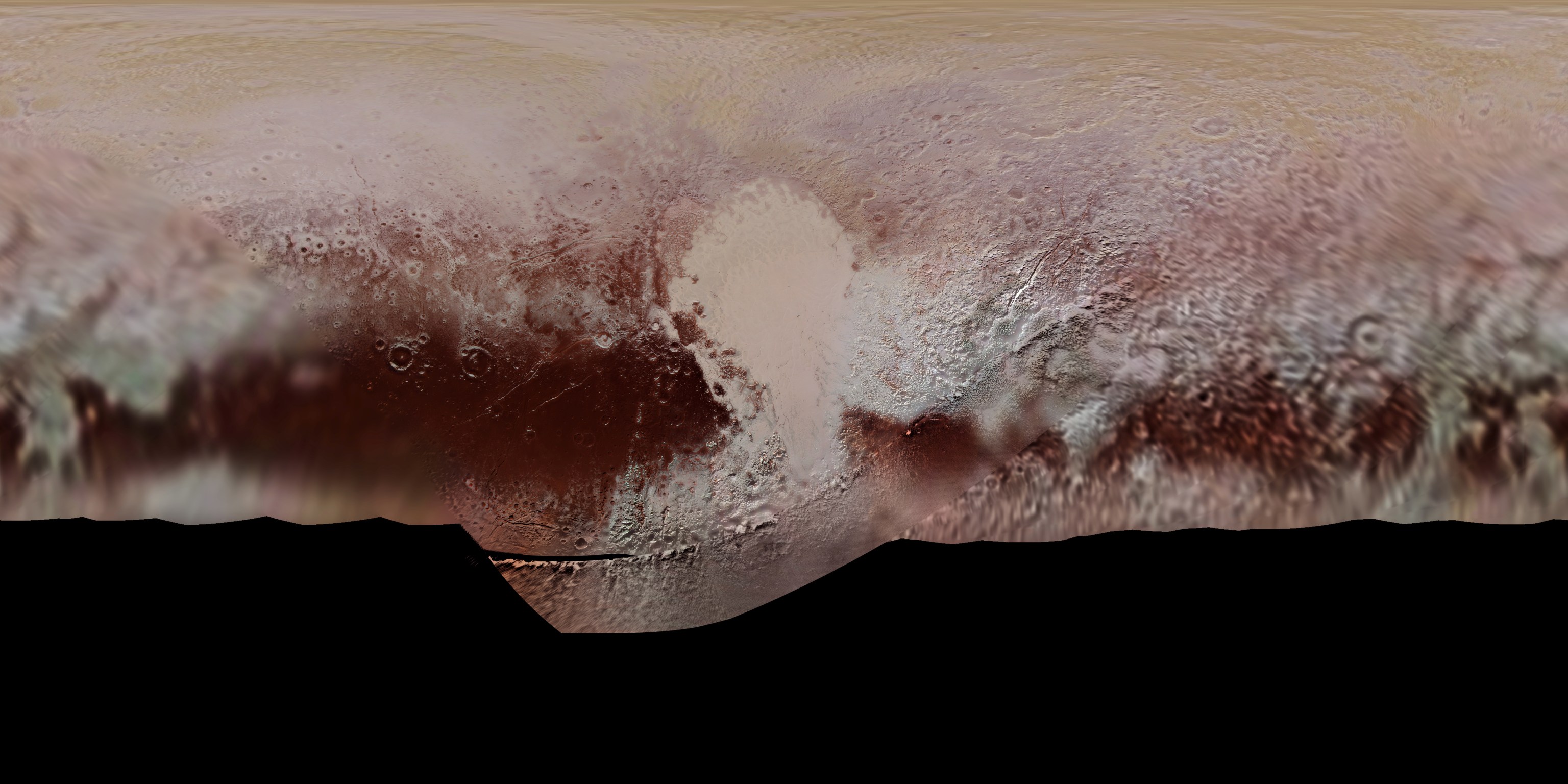 Pluto Global Color Map - NASA Science